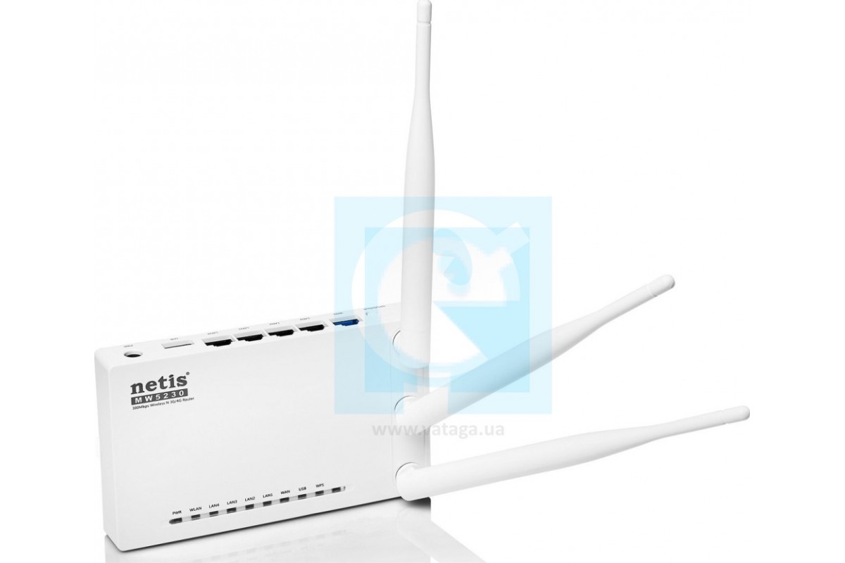 3G маршрутизатор 3G/4G роутер Netis MW5230 WiFi 300 Мбіт