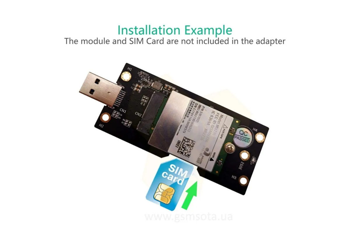 Адаптер NGFF M.2 USB 3.0 с модемом Sierra EM7455 Cat.6, цена 1,834 UAH ...